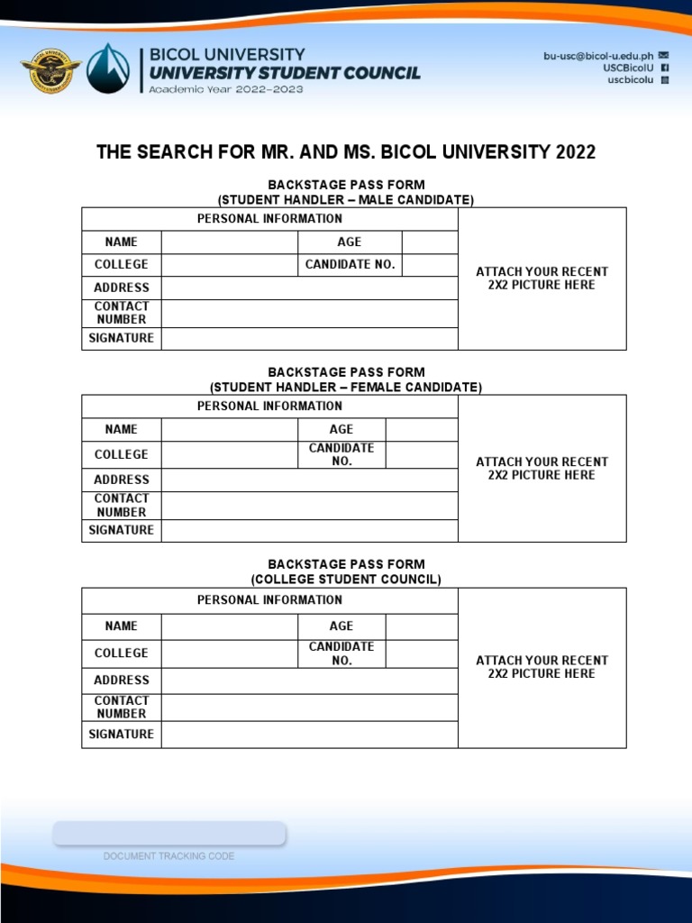 2022 MMBU Forms 3 | PDF