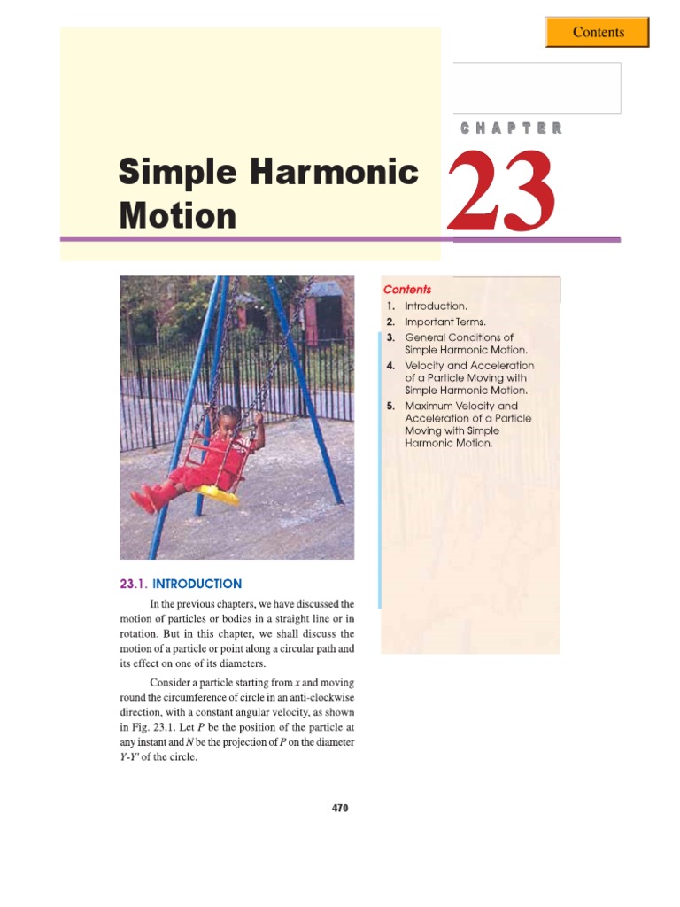 Simple Harmonic Motion | PDF