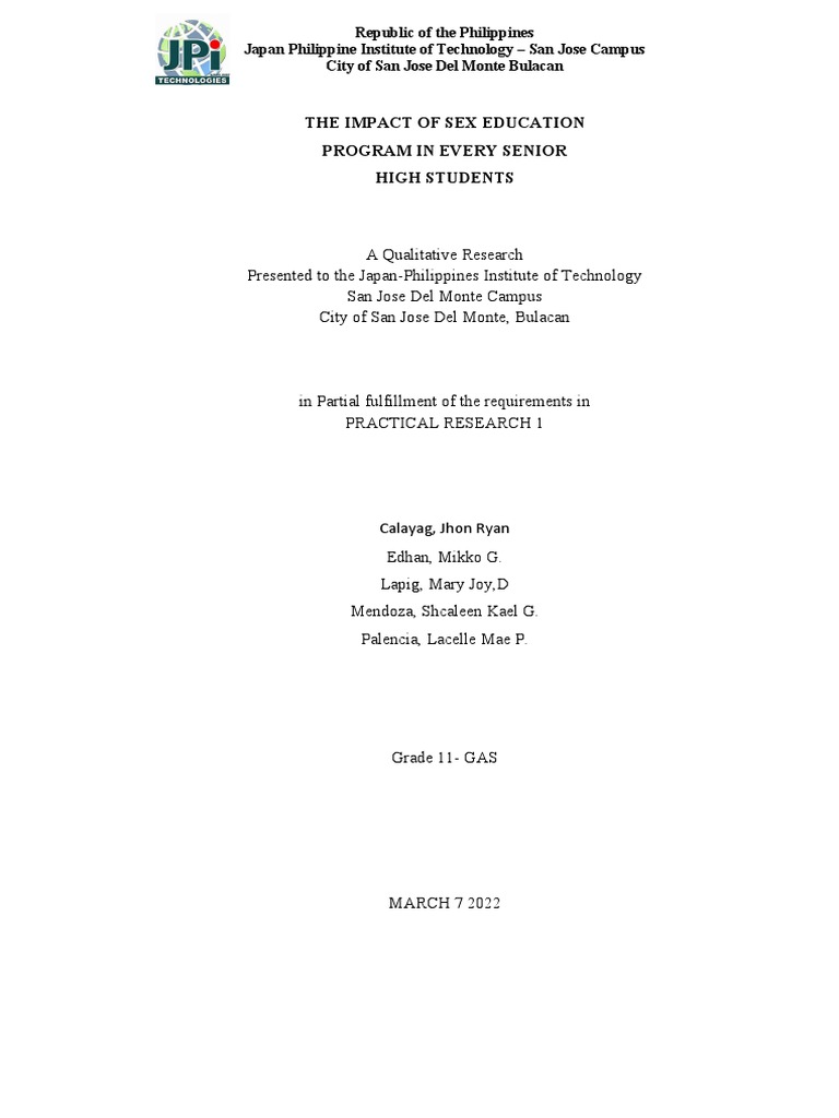 Chapter 1 2 3 Format | PDF | Sex Education | Adolescence