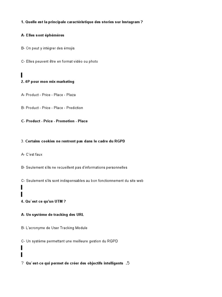 Quiz Marketing Digital et Publicité | PDF | Publicité | Application