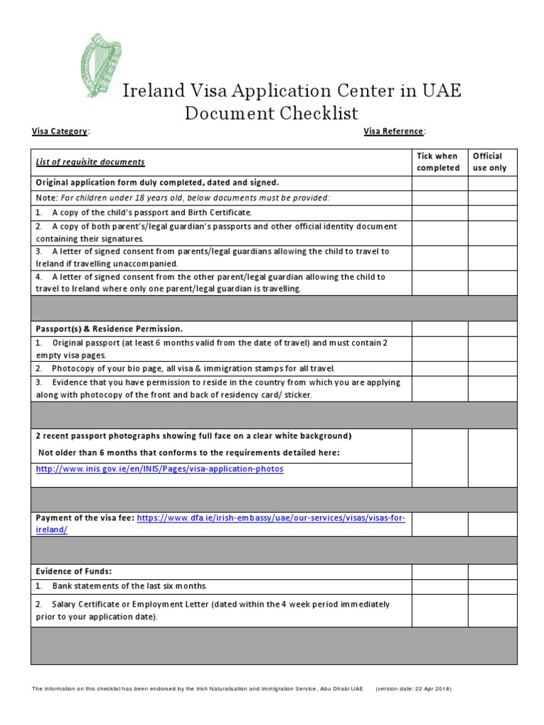 Checklist UAE | PDF | Travel Visa | Passport