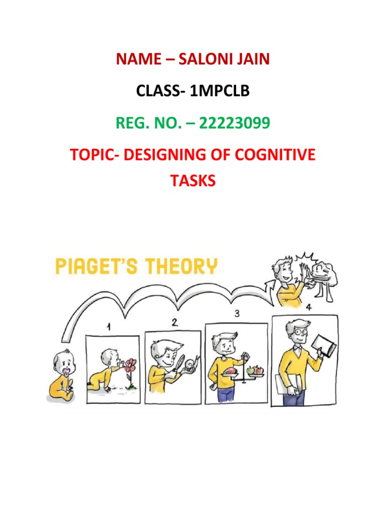 Cia 1 Developmental Pdf Cognitive Development Cognition