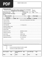 CHW & HW Piping Pressure Test Report Format | PDF