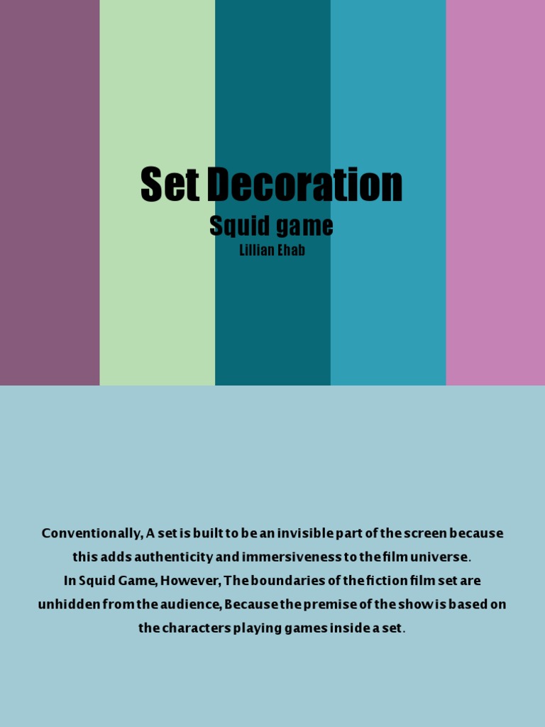 Set Design Analysis of Squid Game | PDF | Art