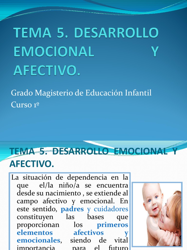 Claves Del Desarrollo Emocional y Afectivo | PDF | Teoría de apego | Las emociones
