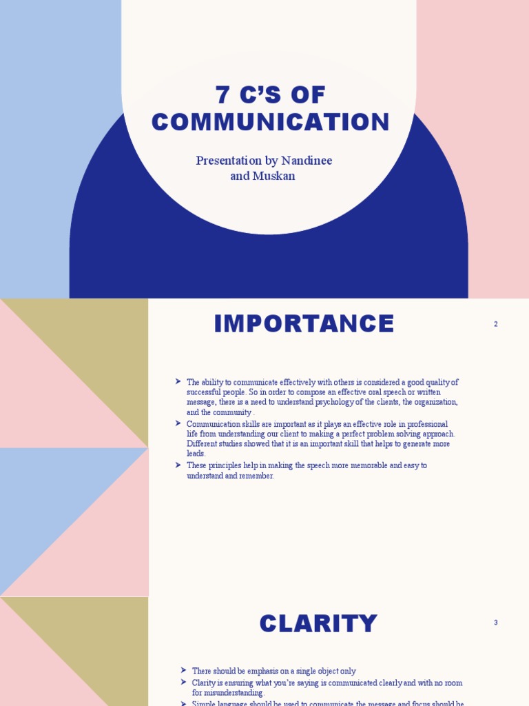 7 C's of Communication | PDF | Communication | Cognitive Science