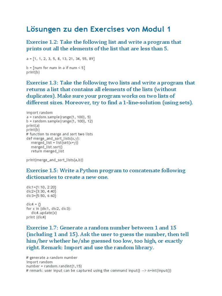 Lösungen Zu Den Exercises AI Python | PDF | Machine Learning | Statistics