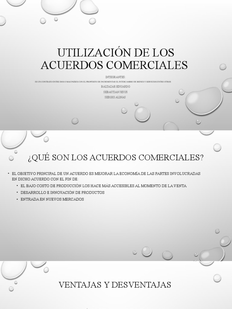 Acuerdos Comerciales: Tipos y Aplicaciones | PDF | Arancel | Comercio