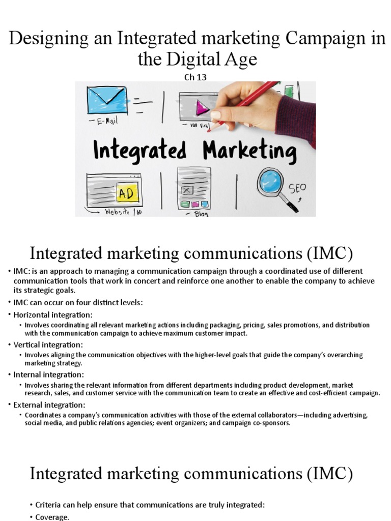Designing An Integrated Marketing Campaign | PDF | Advertising | Public ...