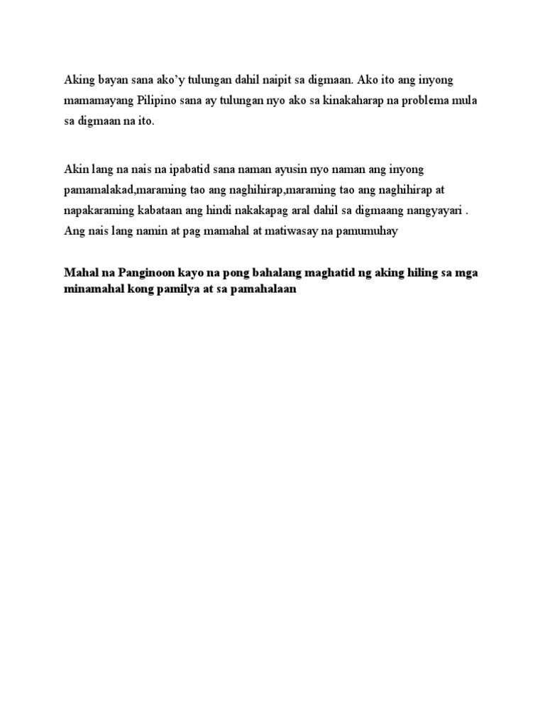 Bukas Na Liham | PDF