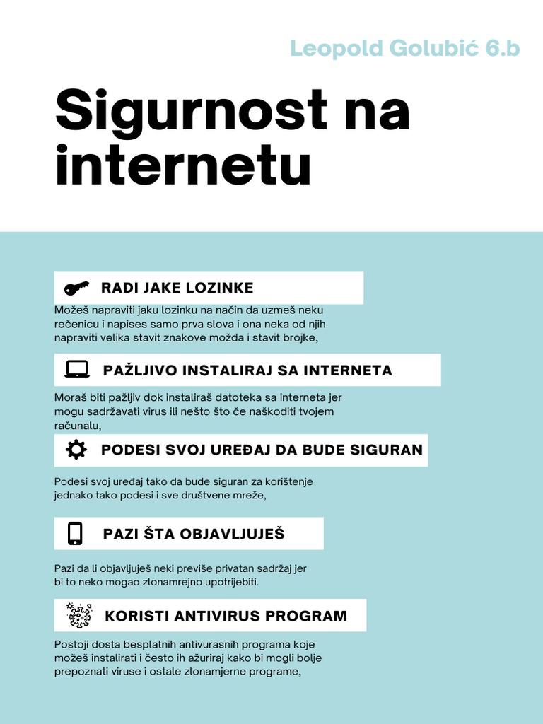 Sigurnost Na Internetu | PDF