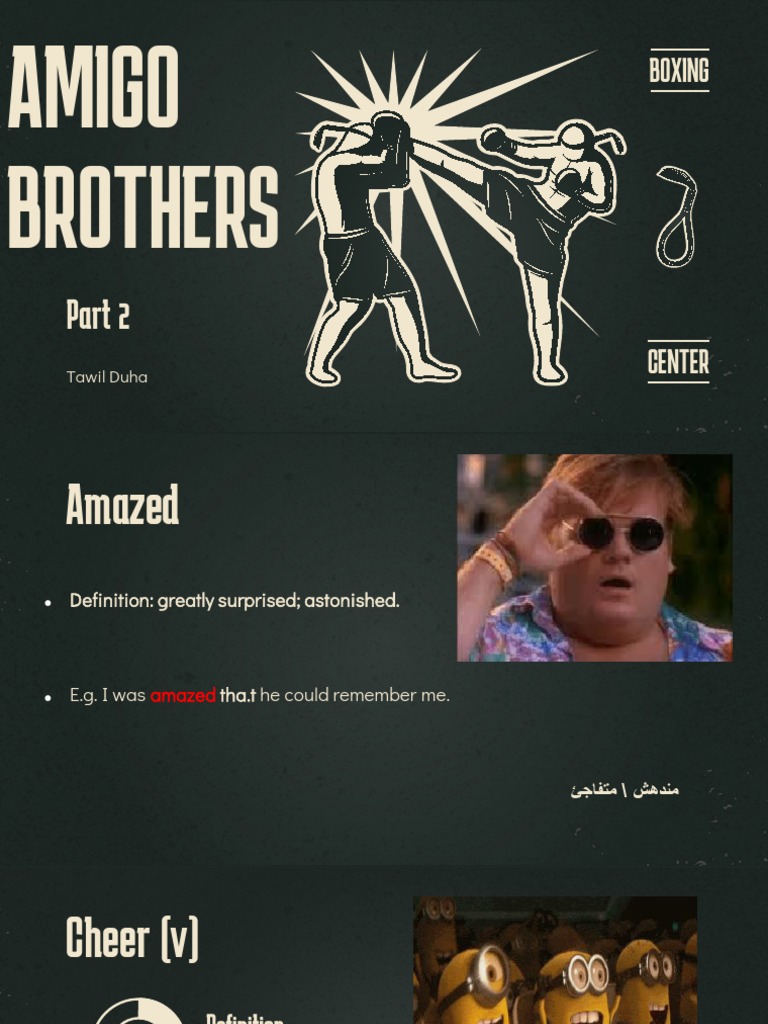 Vocabulary from Amigo Brothers | PDF