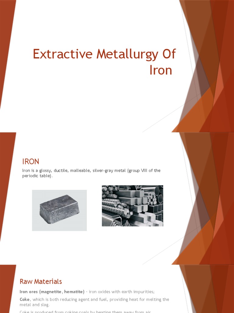 Extractive Metallurgy of Iron | PDF