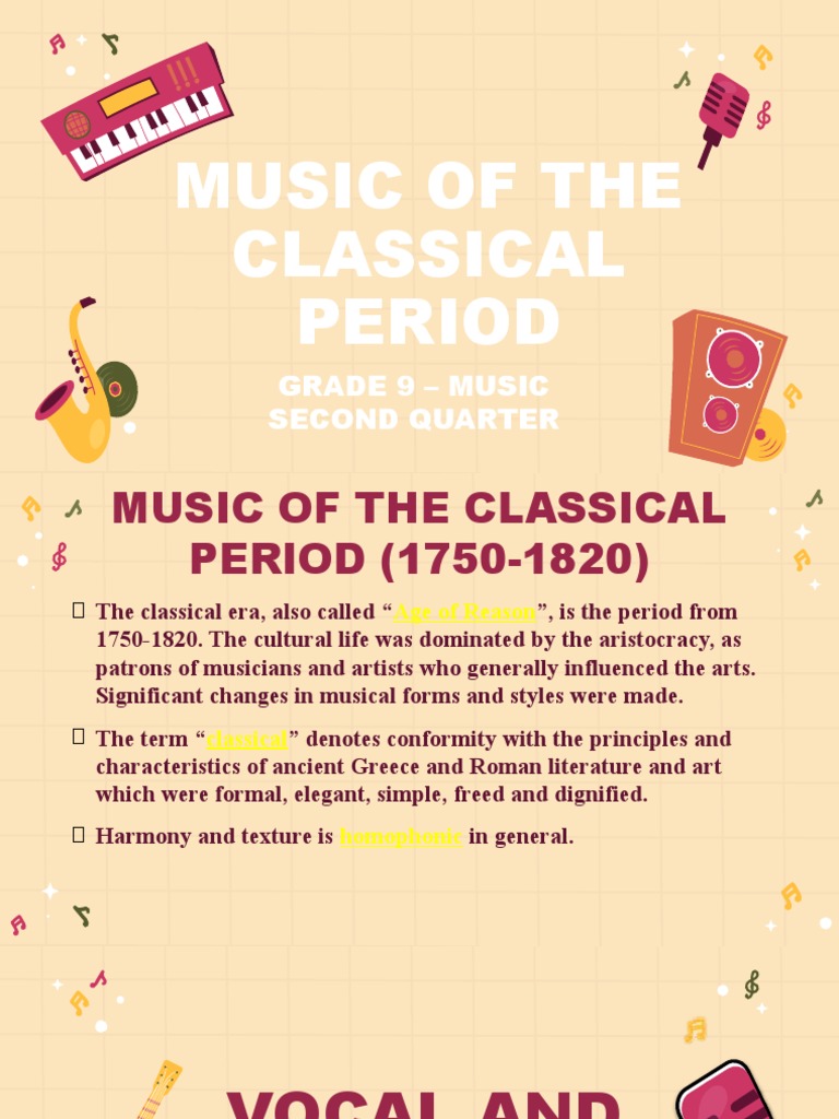 Music - Quarter II (Grade 9) | Download Free PDF | Classical Period ...