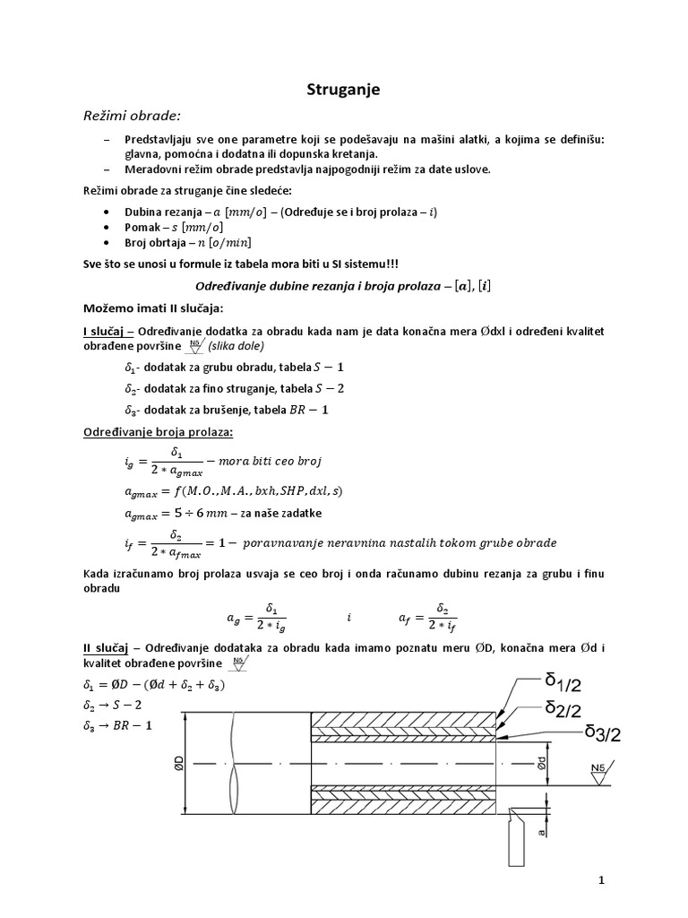 Struganje Uvod | PDF