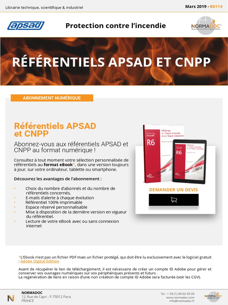 Abonnement aux Référentiels APSAD | PDF | Fichier informatique ...