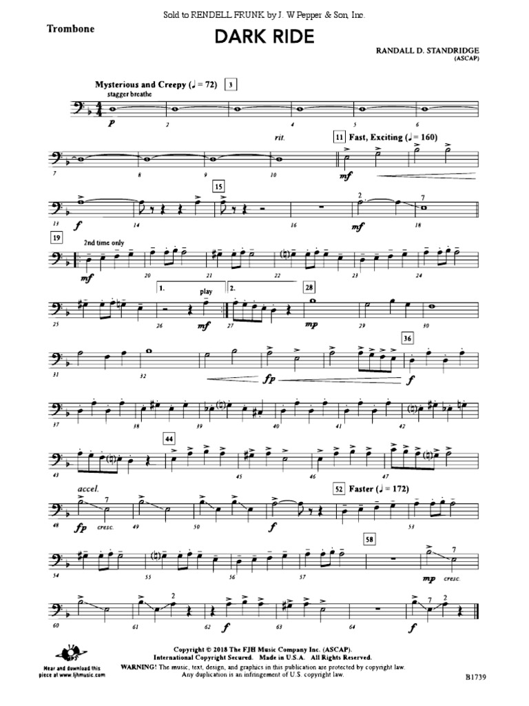 Dark Ride Trombone | PDF