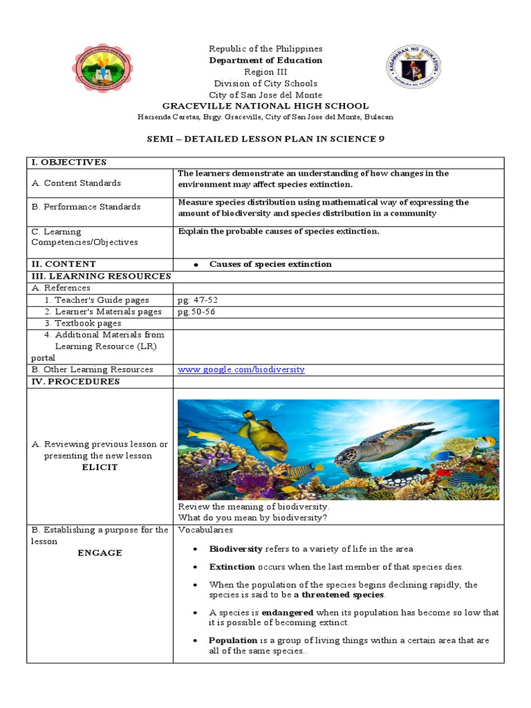 Dlp Science 9 Pdf Biodiversity Ecosystem