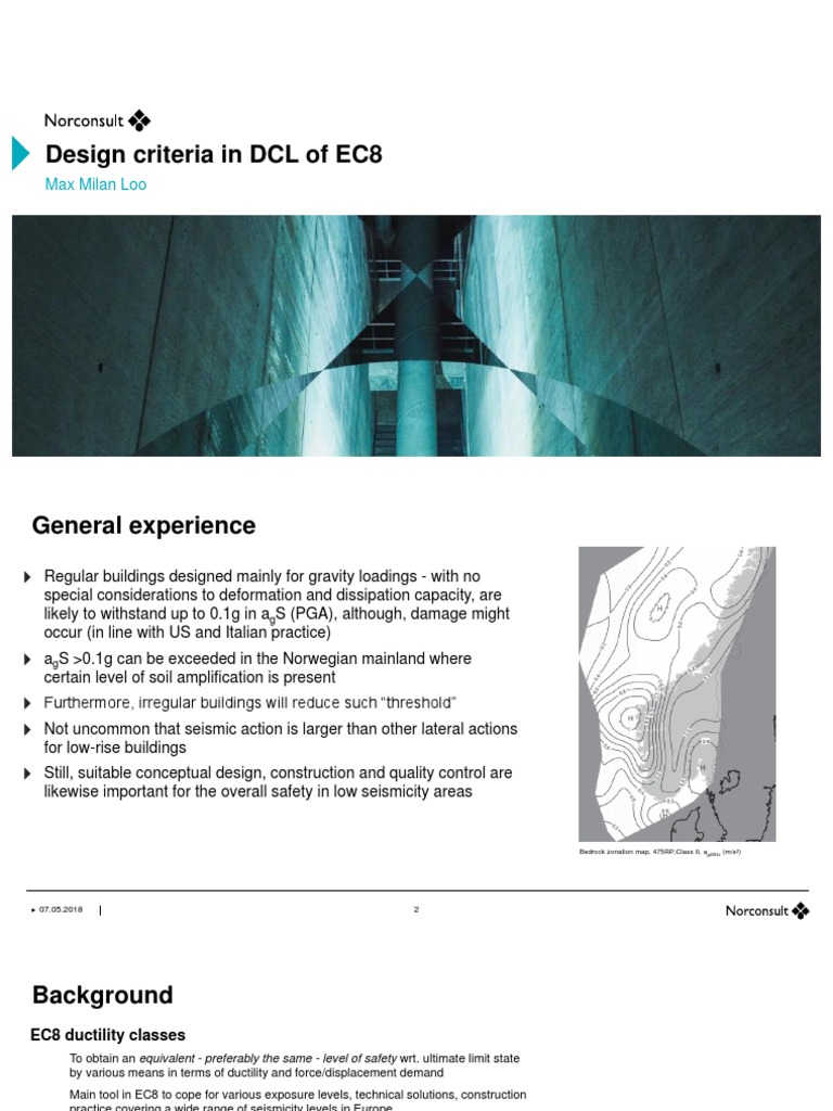 Design criteria for improved DCL in EC8 | PDF | Wall | Precast Concrete