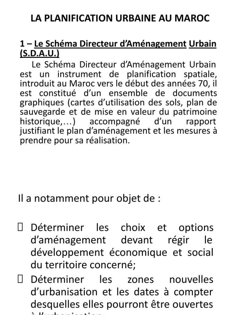 Cours 3 Planification Urbaine | PDF | Gestion des terres | Planification