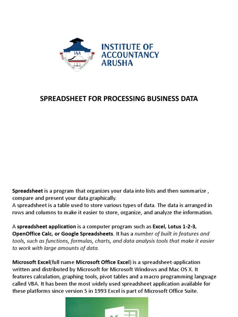 Excel Notes Pdf Microsoft Excel Spreadsheet