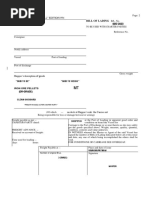 Congen Bil | PDF | Bill Of Lading | Cargo