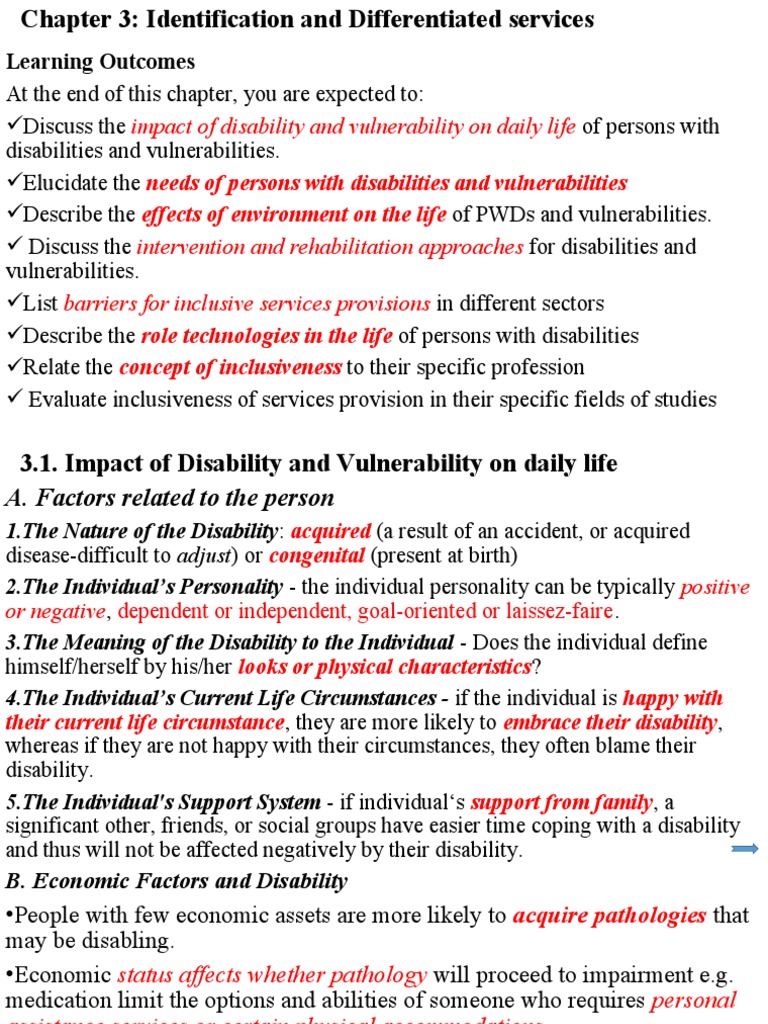 Understanding the Complex Social Needs of Persons with Disabilities and ...