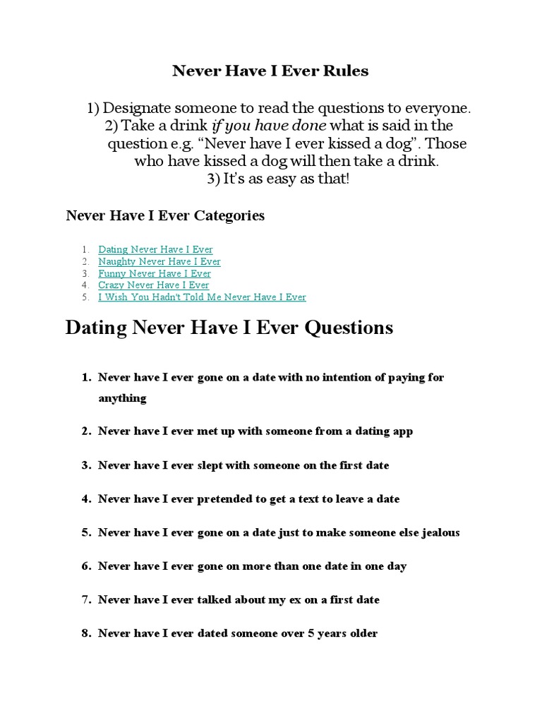 A Guide to Playing Never Have I Ever: Rules, Categories, and Question ...