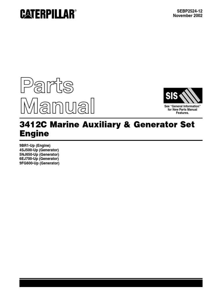 3412c Parts Manual | PDF