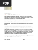 Sample Wedding Emcee Contract of Service | PDF | Fee | Cheque