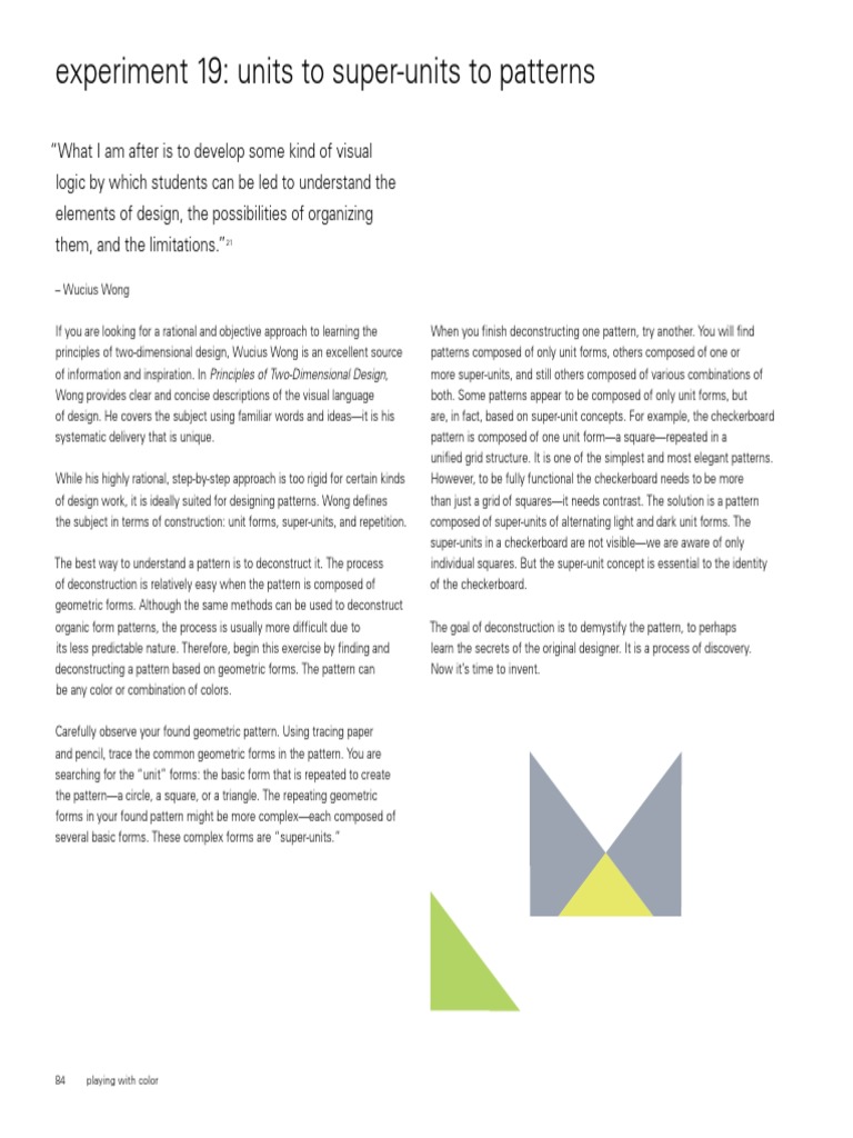 Playing With Color - Patterns | PDF | Pattern | Design