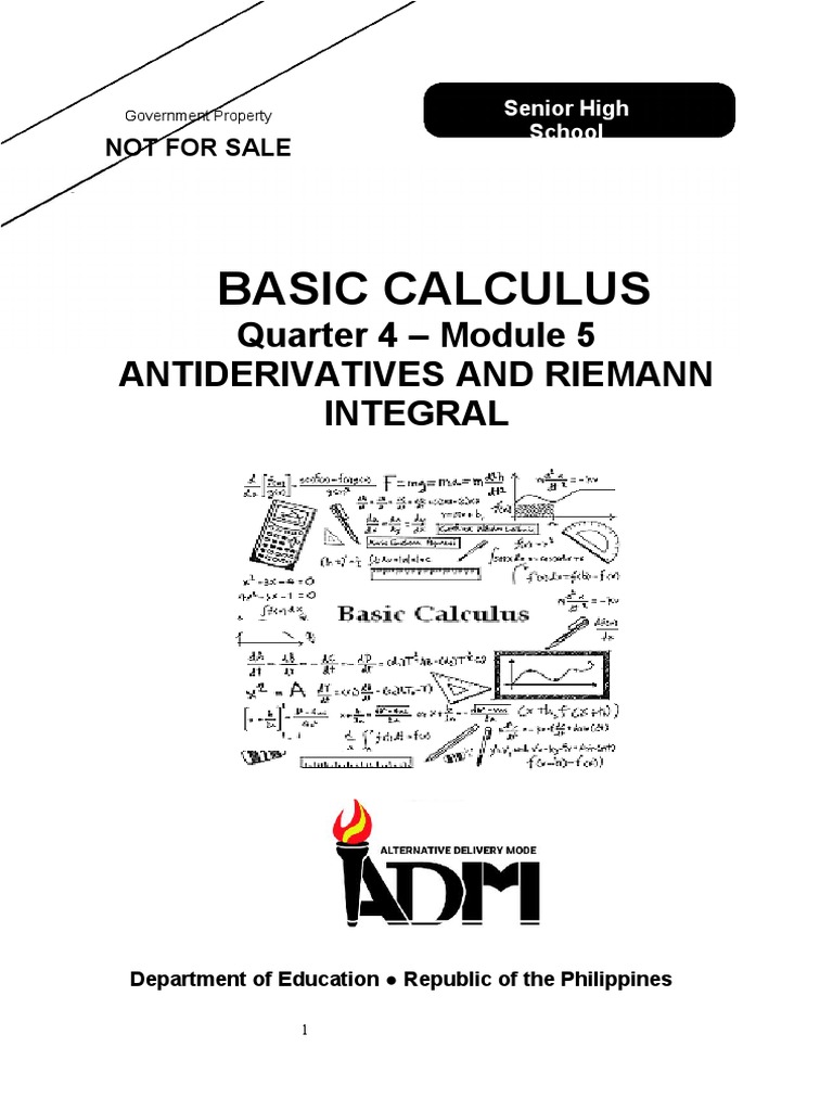 BasicCalculus - G11 - Q4Mod5 - Antiderivatives and Reimann Integral ...