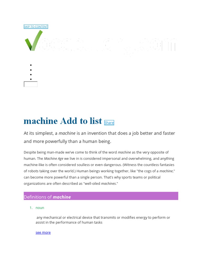 We Use Machines in Our Day To Day Life To Make Our Life Easier ...