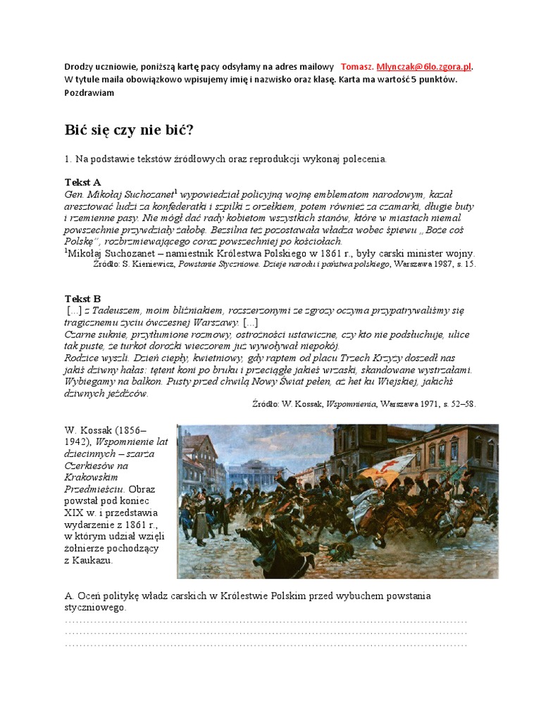 Bić Się Czy Nie Bić Klasa 2c His | PDF