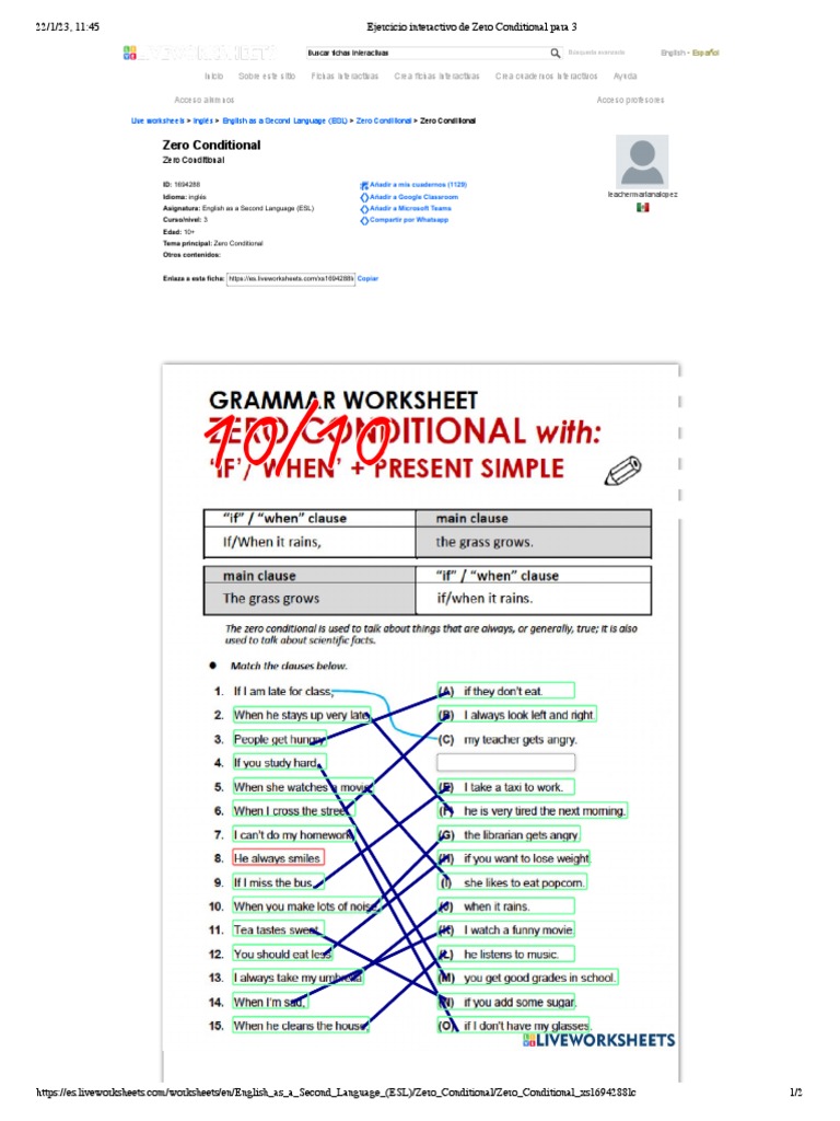 1 Ejercicio Interactivo de Zero Conditional para 3 | PDF