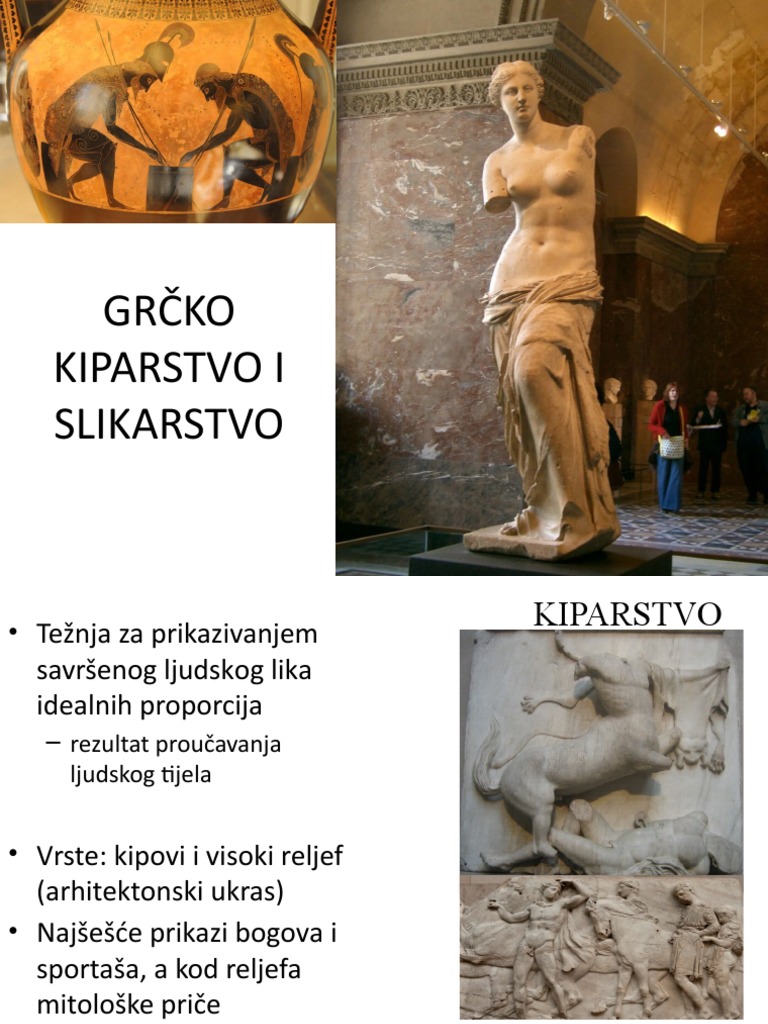 Grčka - Kiparstvo I Slikarstvo | PDF
