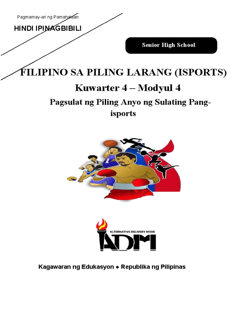 PilingLarangIsports12 Q4 Mod4 Sulating Pang Isports | PDF