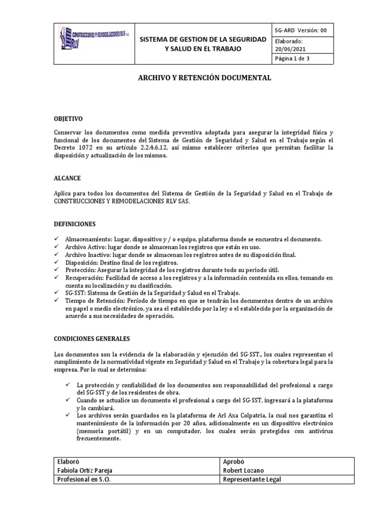 Gestión Documental en SG-SST | PDF | Informática