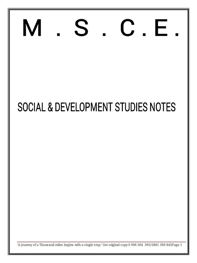Social Studies Development Overview | PDF