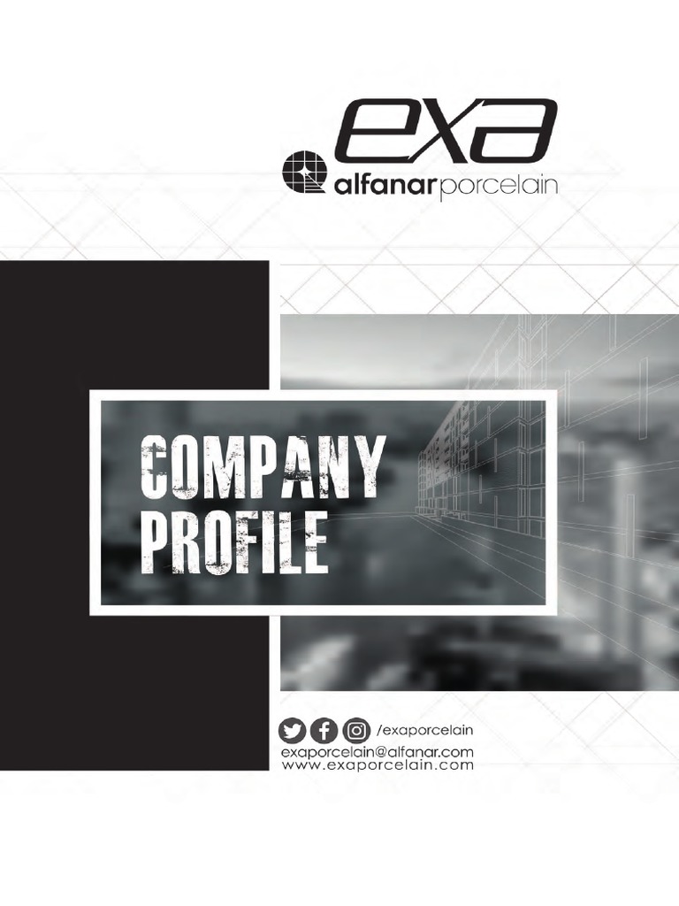 Company Profile (Exa Alfanar Porcelain) | PDF