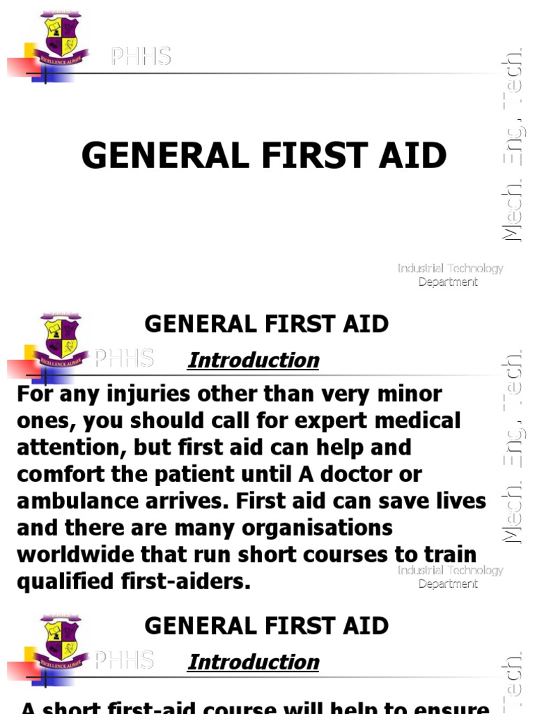 General First Aid | Download Free PDF | First Aid | Welding General First Aid | Download Free PDF | First Aid | Welding