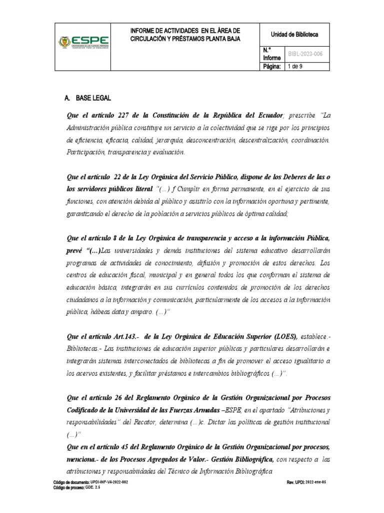 For Informe General v4 | Descargar gratis PDF | Bases de datos ...