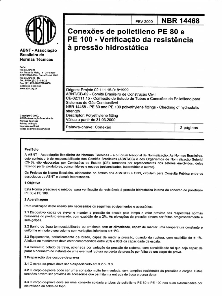 NBR14468 Paed | PDF