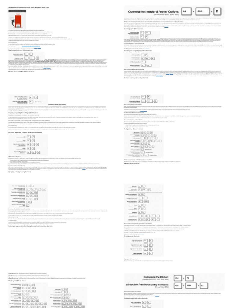 PowerPoint Shortcuts for Professionals | PDF | Keyboard Shortcut ...