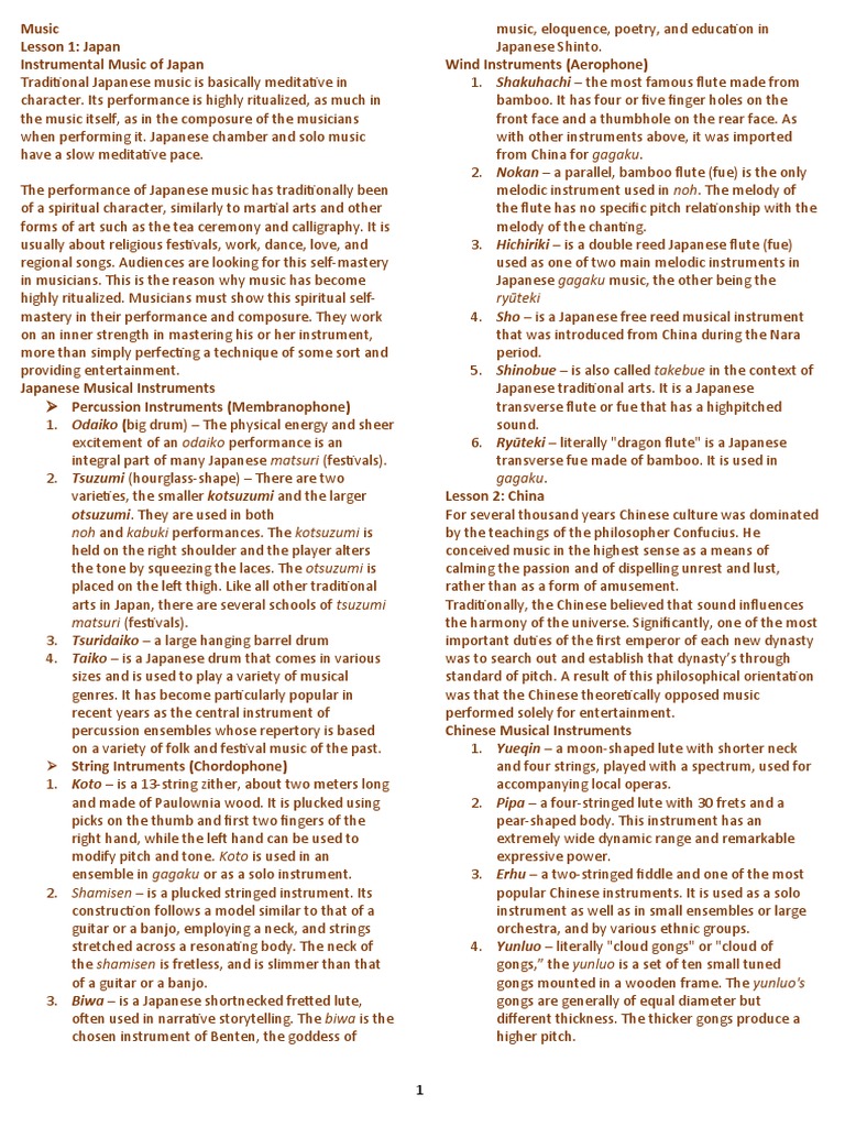 2nd Grading Lecture | Download Free PDF | String Instruments | Musical Instruments