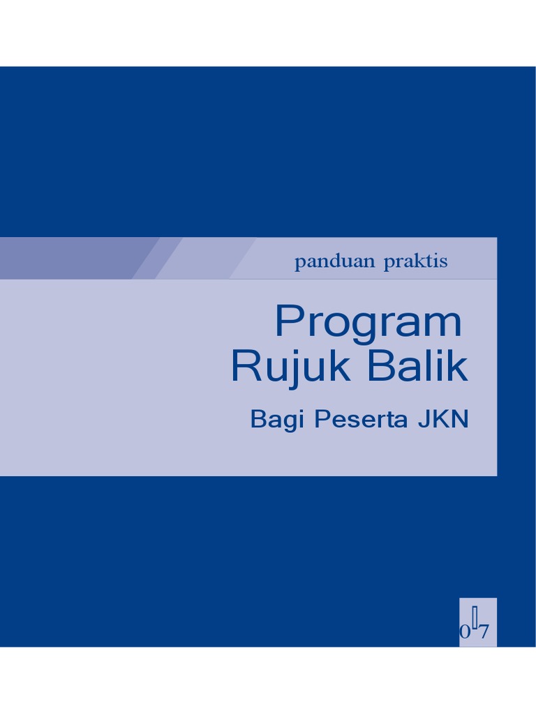 Panduan Program Rujuk Balik JKN | PDF | Kesehatan Holistik