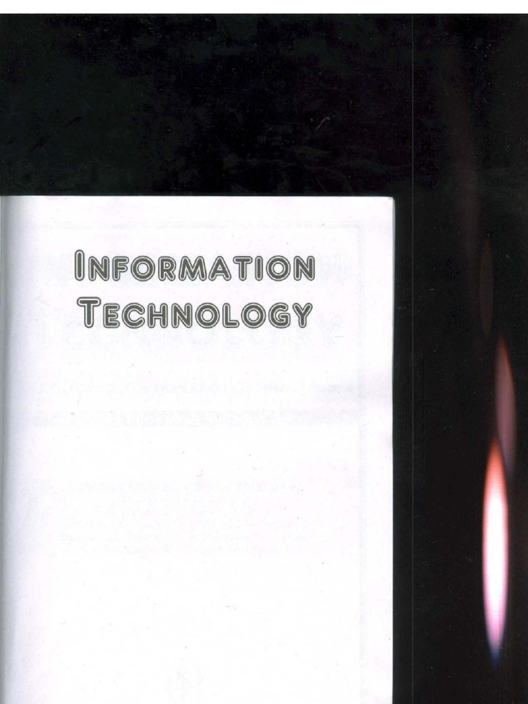Information Technology Text Book | PDF | Microsoft Excel | Microcomputers