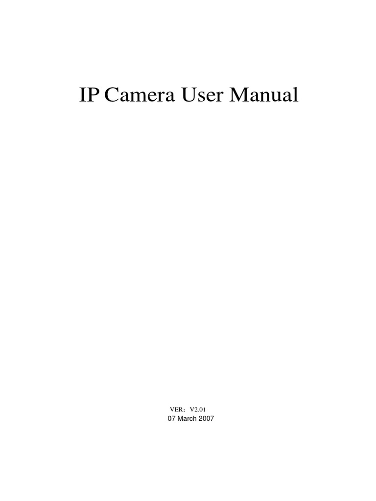 IP Camera Operation Manual | PDF | Ip Address | Domain Name System