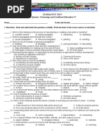 Final For COT 1 TLE 6 - Agriculture | PDF | Area | Learning