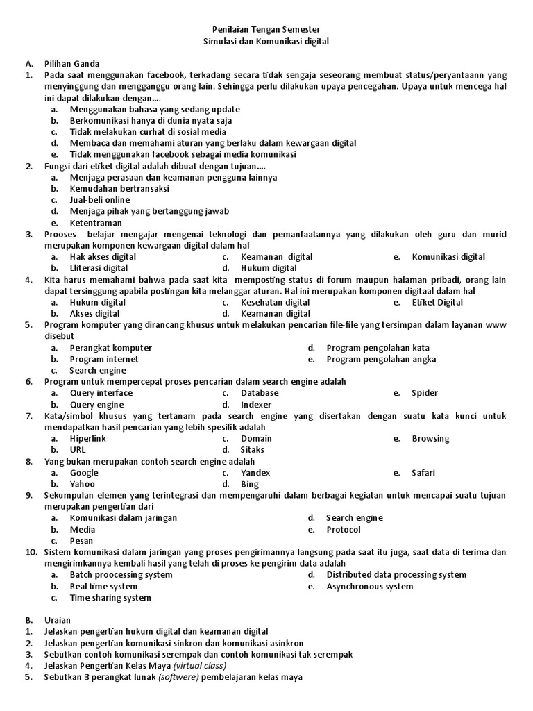 PTS Simdig | PDF | Komputer